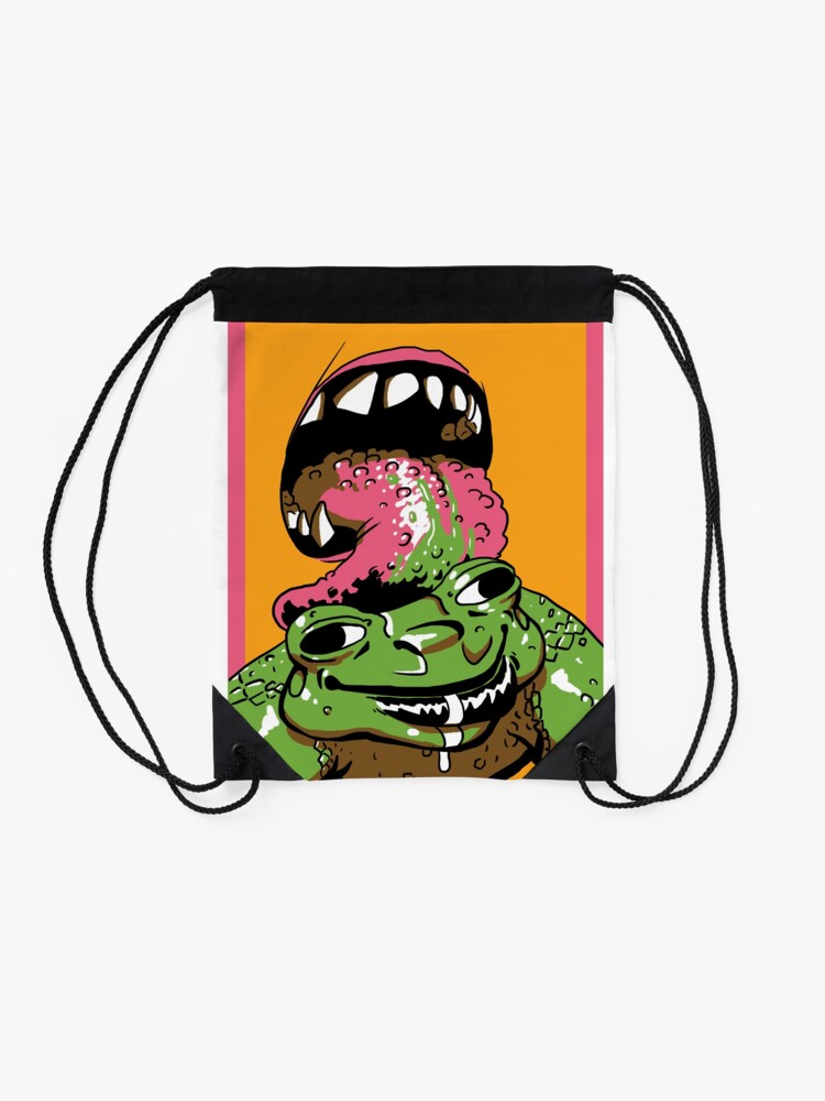 "Frawg Lick" Drawstring Bag for Sale by bulgingspandex | Redbubble