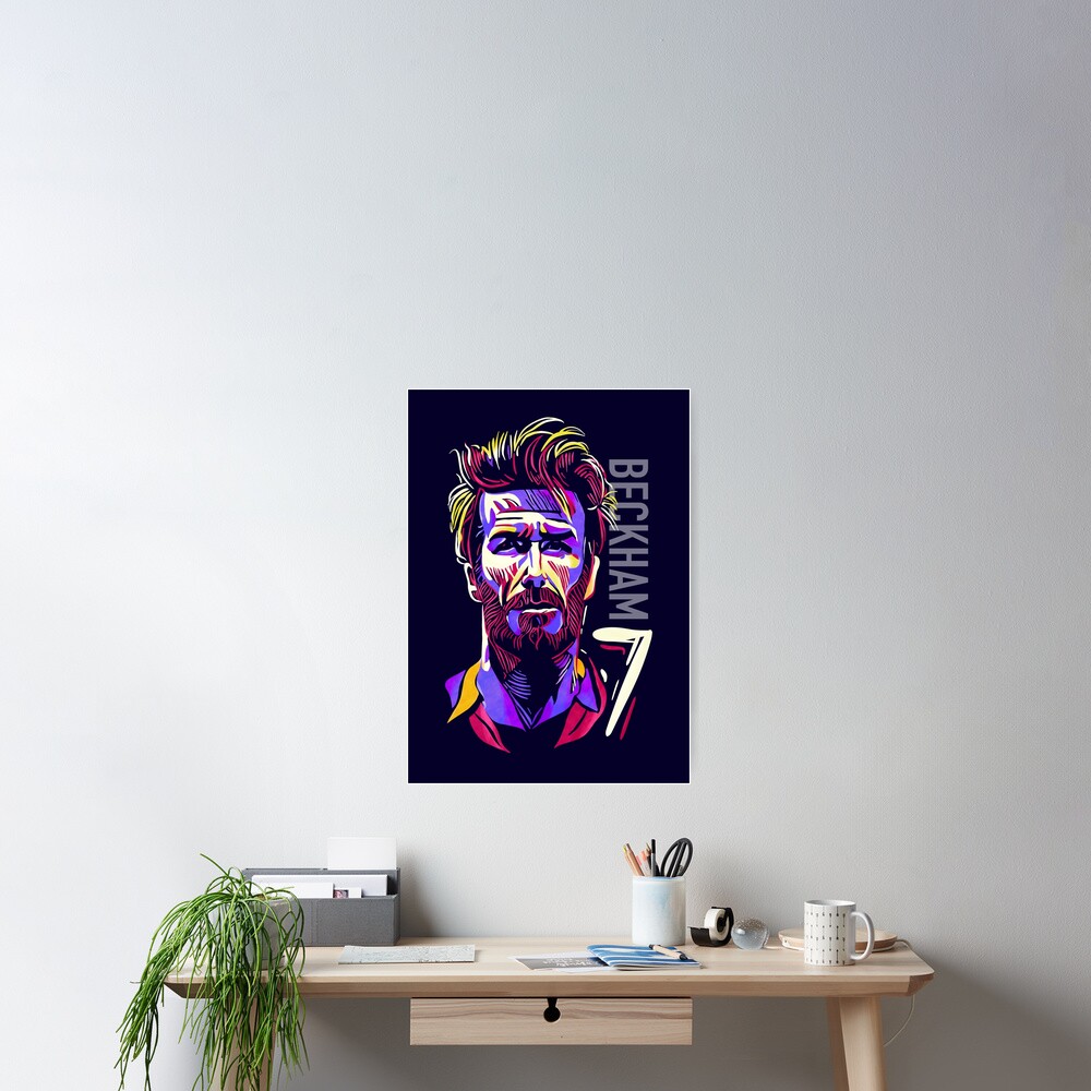 "David Beckham cartoon" Poster for Sale by IcalsaidArt | Redbubble