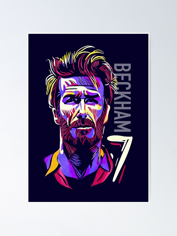 "David Beckham cartoon" Poster for Sale by IcalsaidArt | Redbubble