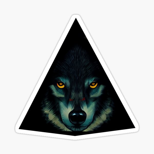 "Wolf looking for prey" Sticker for Sale by MAV-Arts | Redbubble