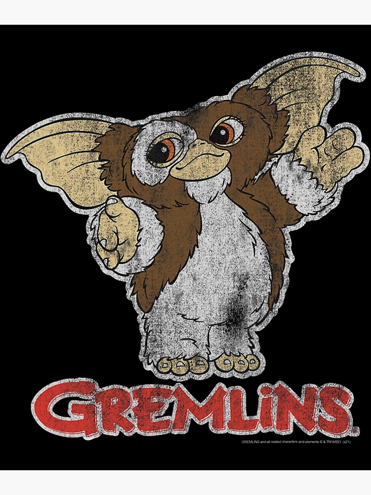 "Gremlins Gizmo and Logo" Art Print for Sale by rapidawe3595 | Redbubble