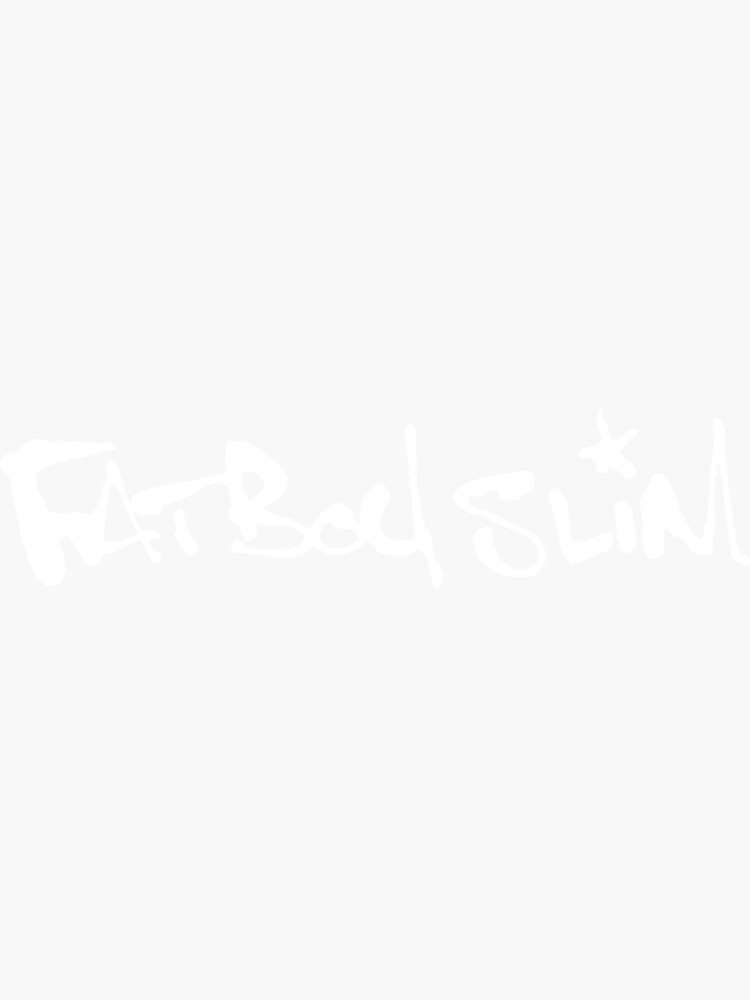 "Fatboy Slim Logo" Sticker for Sale by Red-Ocelot86 | Redbubble