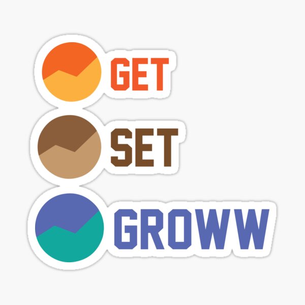 "groww" Sticker for Sale by yosfeno | Redbubble