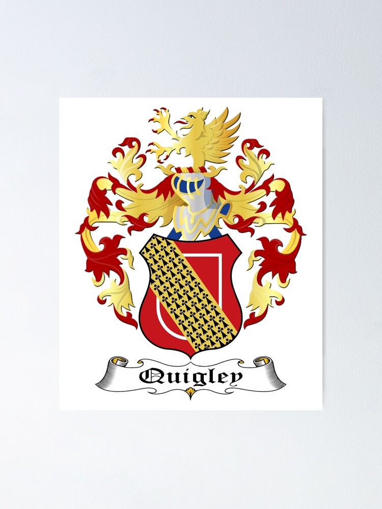 "QUIGLEY FAMILY CREST" Poster for Sale by CathalDevlin | Redbubble