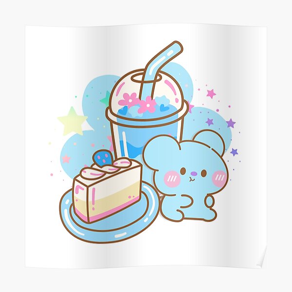 "BT21 Sweet Babies - Cute Kawaii Sweet Boba - BTS RM BT21 Koya" Poster ...