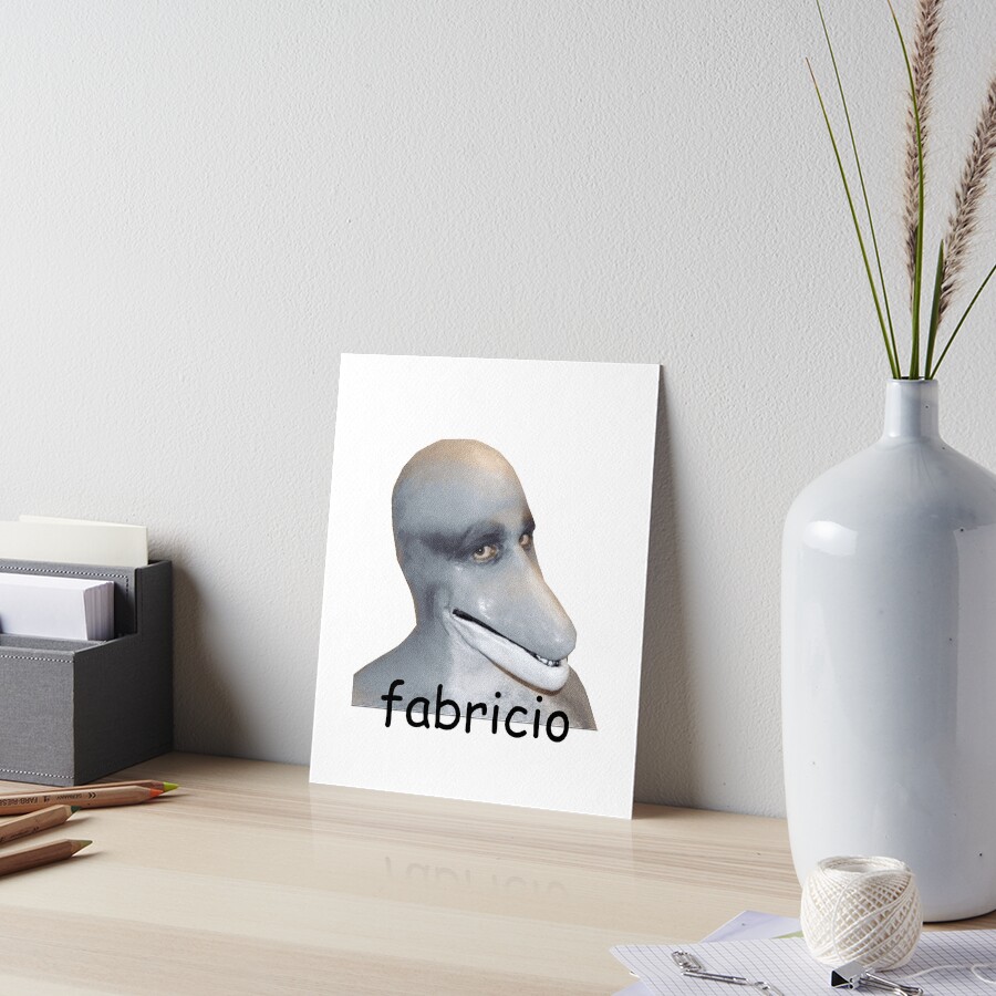 "fabricio Cursed Meme" Poster for Sale by BetterLeo | Redbubble