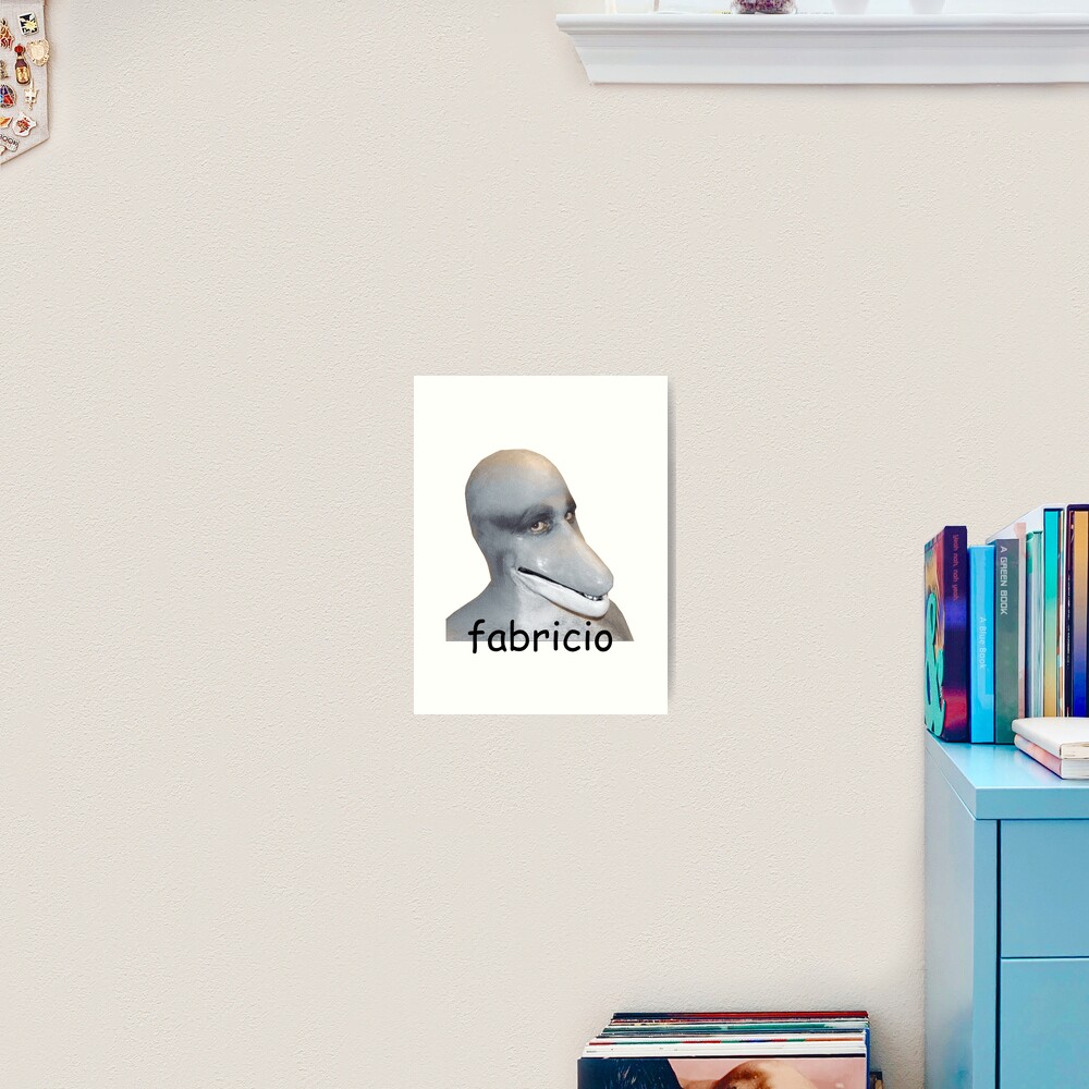 "fabricio Cursed Meme" Poster for Sale by BetterLeo | Redbubble