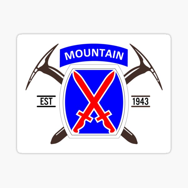 10th Mountain Stickers | Redbubble