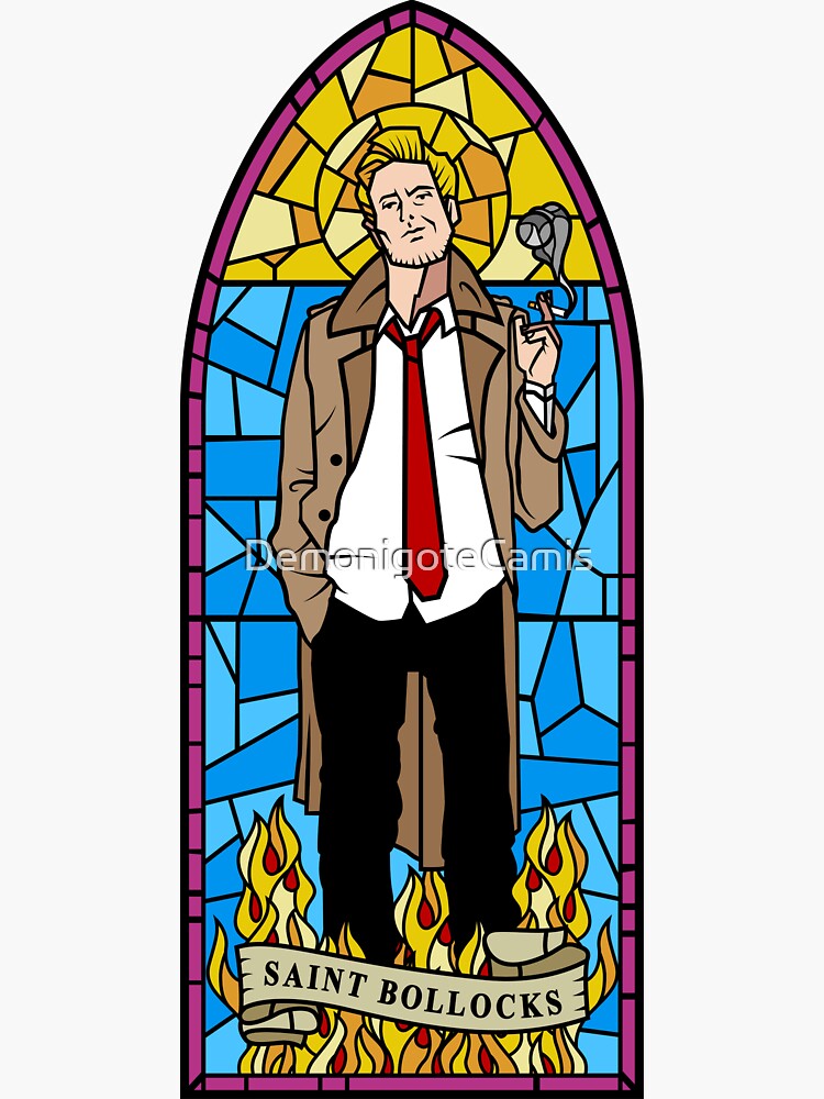 "Saint Bollocks" Sticker for Sale by DemonigoteCamis | Redbubble