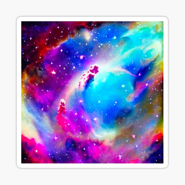 "A nebula in outer space digital art" Sticker for Sale by Bluemoon420 ...
