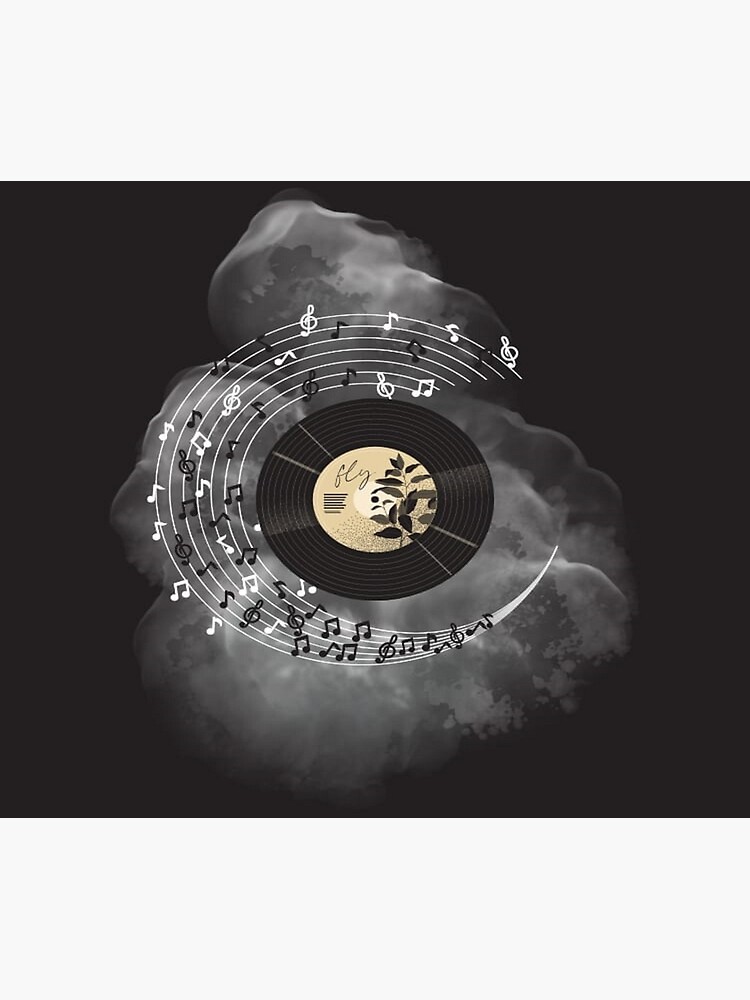 "80'S MUSIC PLATE AND MUSIC NOTES" Art Print for Sale by TolgaOkanAydin ...