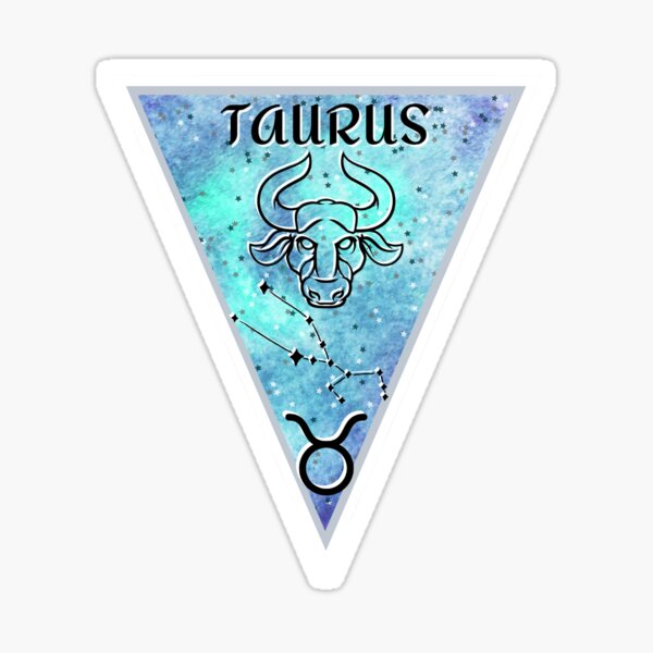 "Taurus (White/Light Gray Default BG)" Sticker for Sale by janestains ...