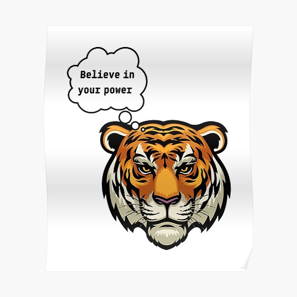 "Zoo Animal Kids Gift Idea Tiger" Poster for Sale by legendstroe22 ...