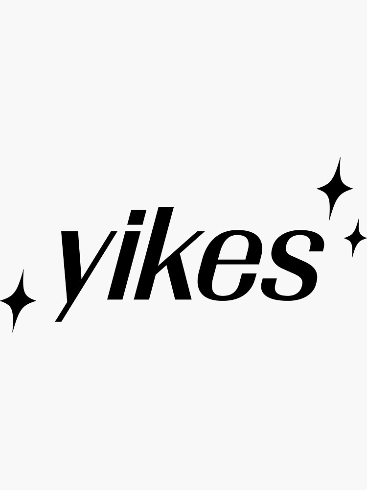 Yikes★ Word/Letter" Sticker for Sale by Gizerp | Redbubble