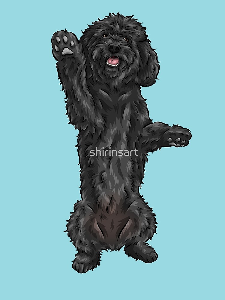 "Cute Black Cockapoo Dog" Poster for Sale by shirinsart | Redbubble