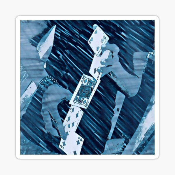 "Cardistry Shuffle" Sticker for Sale by DBPLAZA | Redbubble