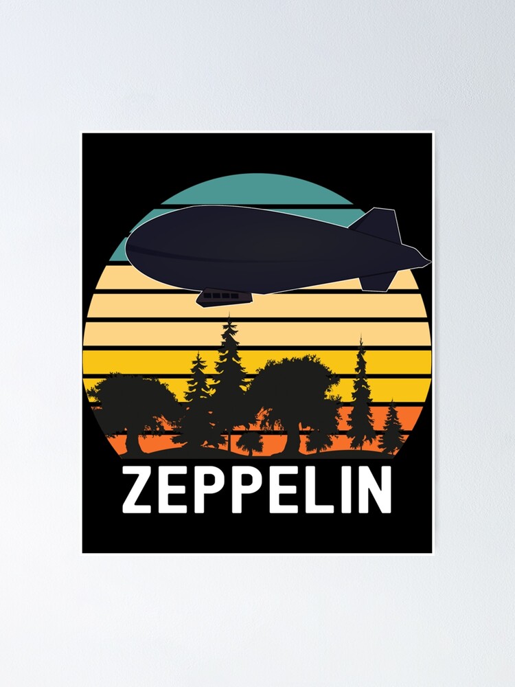 "Vintage Retro Zeppelin - Dirigible Airship" Poster for Sale by ...