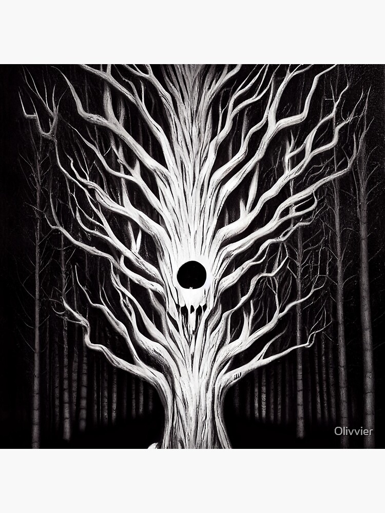 "Tree In The Forest Of Nightmares" Sticker for Sale by Olivvier | Redbubble
