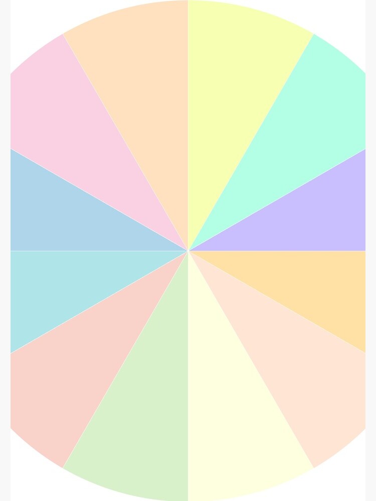 Pastel Color Wheel Background