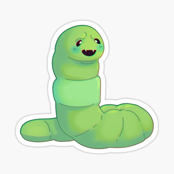 "Ghoulish Worm" Sticker for Sale by lKoKol | Redbubble
