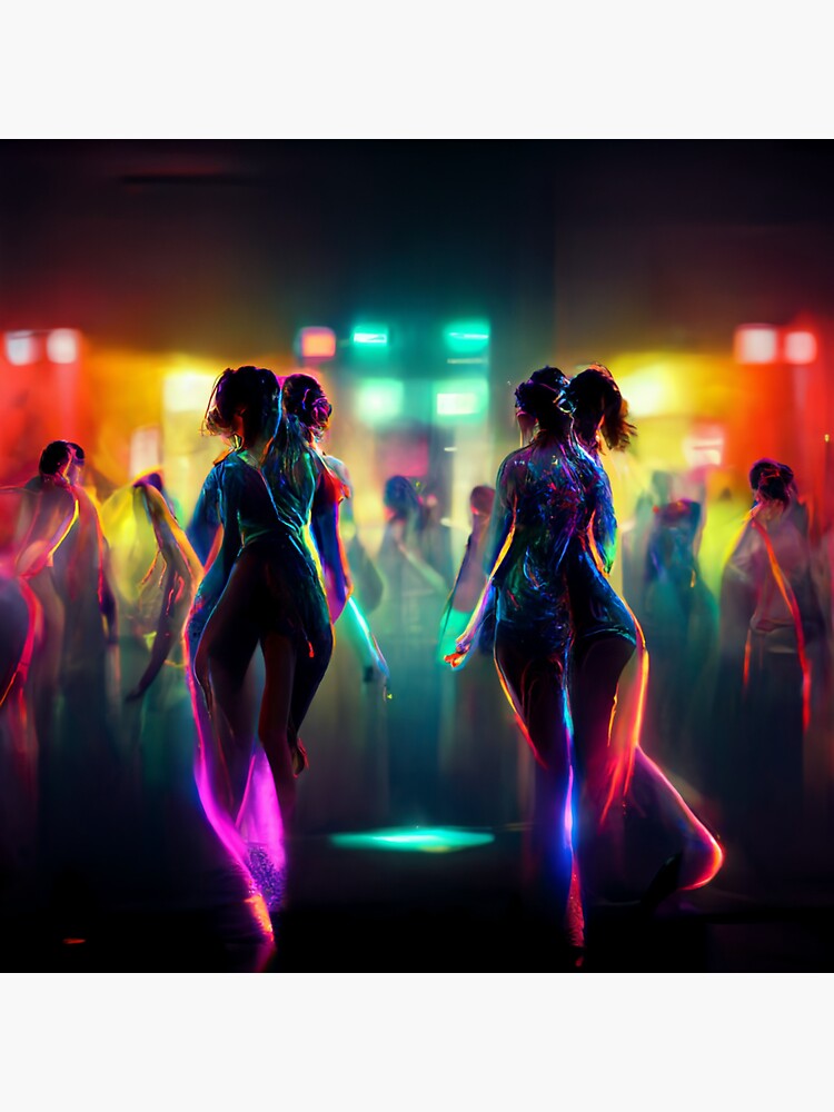 "A nigth to remember rave girls" Sticker for Sale by AmazinfArt | Redbubble