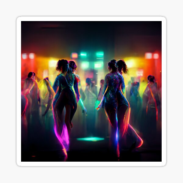 "A nigth to remember rave girls" Sticker for Sale by AmazinfArt | Redbubble