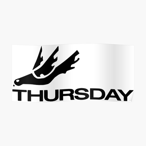 "thursday band - logo" Poster for Sale by keithkuriawran | Redbubble