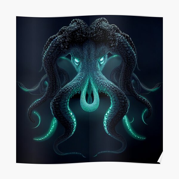 "Sea Monster" Poster for Sale by recollectionsv | Redbubble