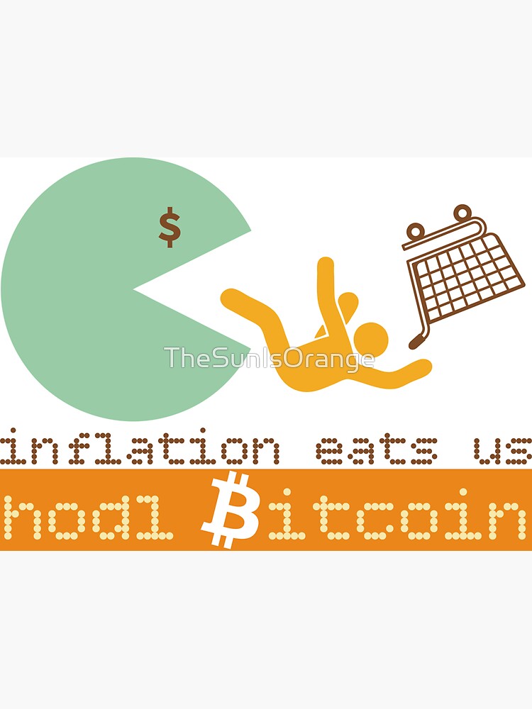 "Inflation eats us - Dollar retrocolor" Sticker for Sale by ...