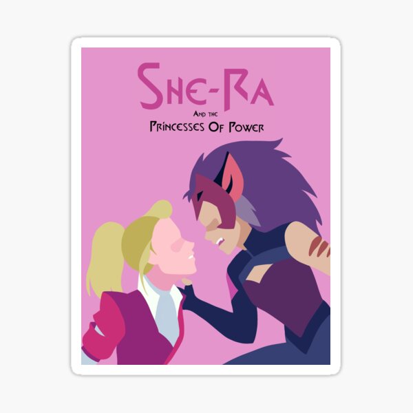 "She-Ra minimalist Poster" Sticker for Sale by candyladybug | Redbubble