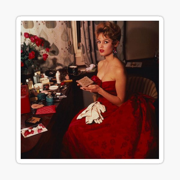 "Brigitte Bardot" Sticker for Sale by BookishAgnese | Redbubble