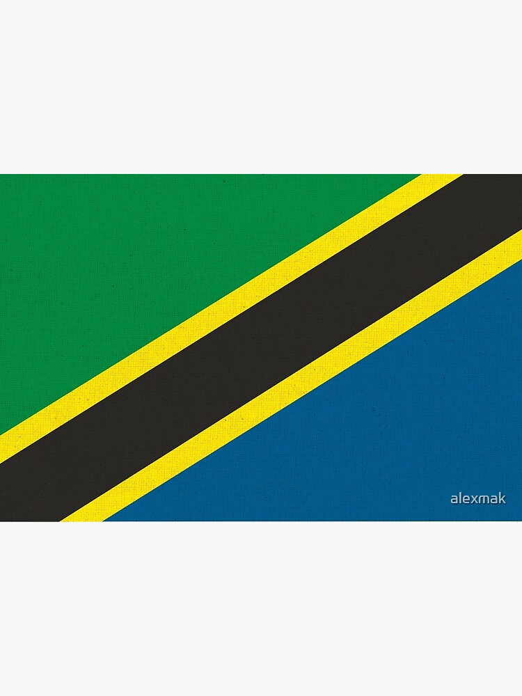 "Flag of Tanzania. Tanzanian flag on fabric surface. Fabric texture ...