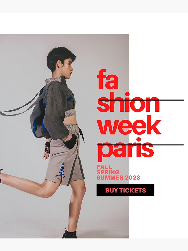 "Fashion , paris , week , 2023 . " Sticker for Sale by goldenlolly1 ...