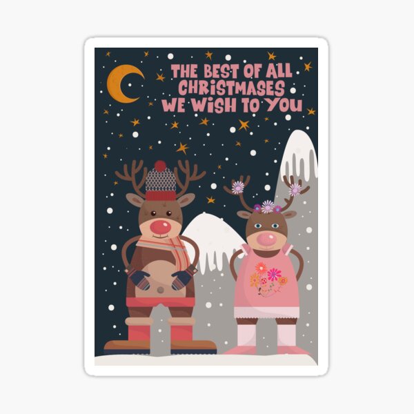"Merry Christmas postcards - Beautiful Christmas motifs - Cute reindeer ...