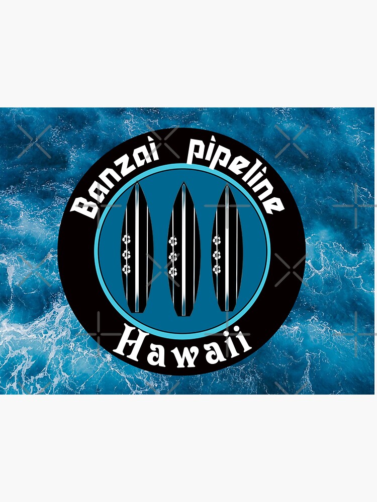 "Banzai pipeline Hawaii" Sticker for Sale by ArtyFartz | Redbubble