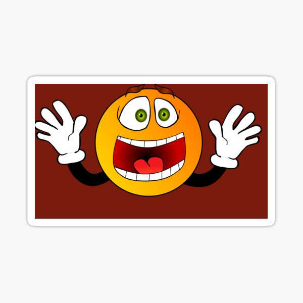 "Scared face" Sticker for Sale by Emojimovie | Redbubble