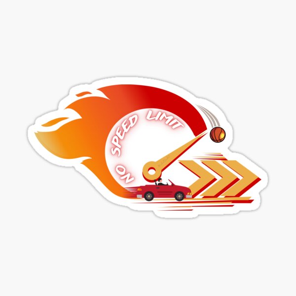 "No Speed Limit" Sticker for Sale by mukuljindal | Redbubble