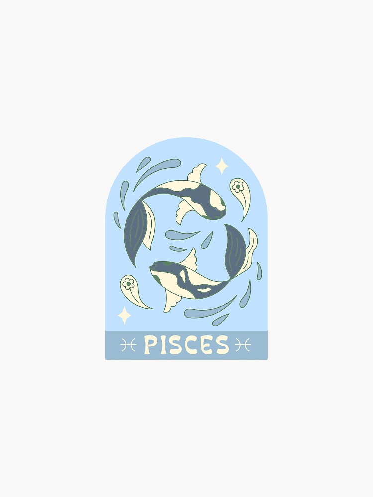 "Pisces fish" Sticker for Sale by 17eaa6 | Redbubble