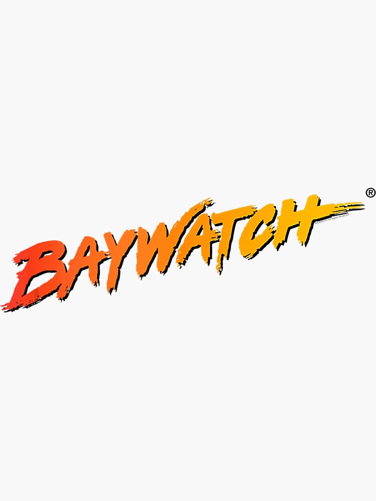 "Baywatch logo" Sticker for Sale by untimelyvoting4 | Redbubble