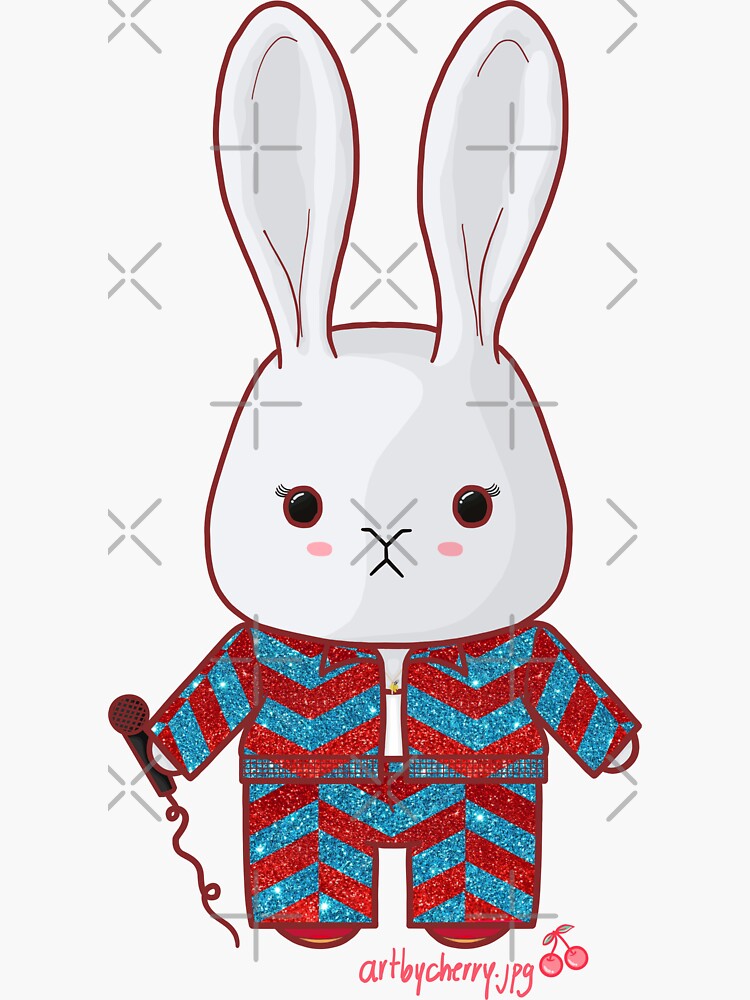 "Bunny on tour; Chicago I. 2022" Sticker for Sale by artbycherry-jpg ...