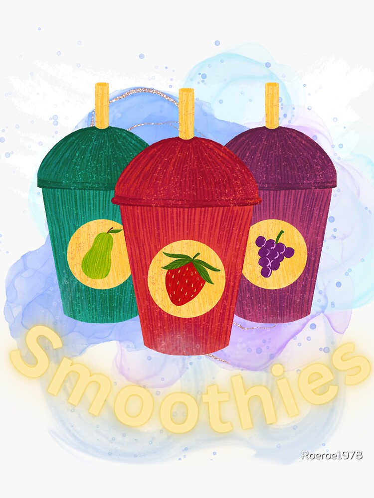 "smoothie" Sticker for Sale by Roeroe1978 | Redbubble