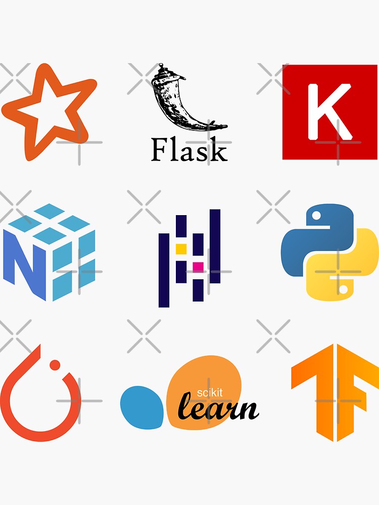 Apache Spark Flask Keras Numpy Pandas Python Pytorch Scikit Learn Tensorflow 9x Big