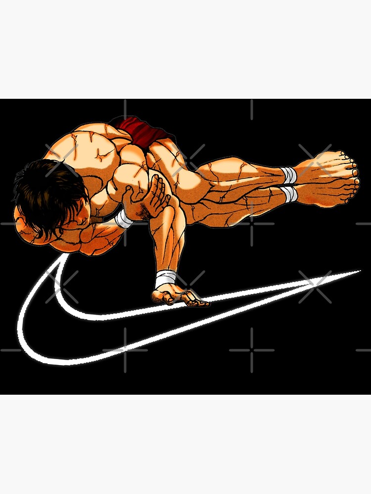 "Baki Hanma The Grappler Colorful Planche Pose with one arm" Art Print ...