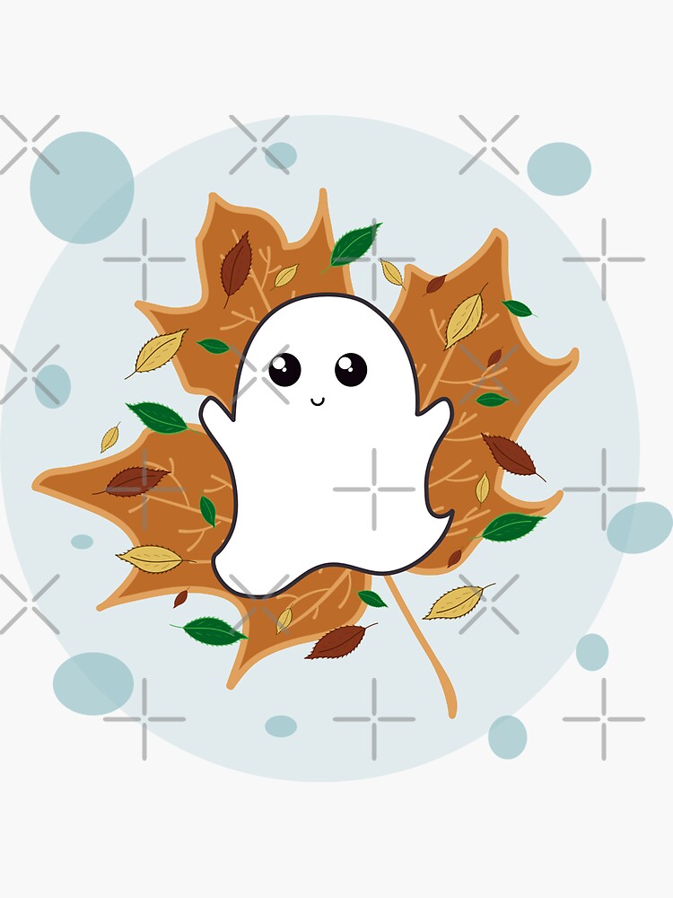 "Maple Ghost with background" Sticker for Sale by CorvusNyx | Redbubble