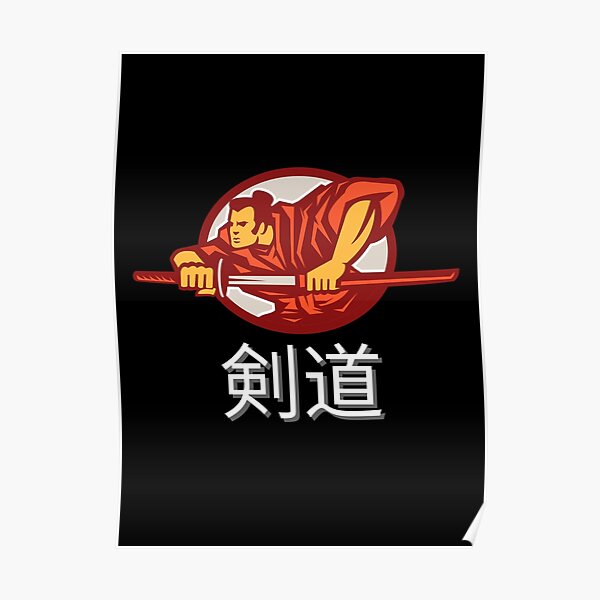 "Samurai warrior drawing katana sword " Poster for Sale by StarLordScuz ...