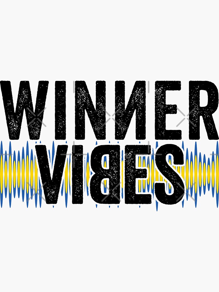 "Winner vibes [2022, Ukraine]" Sticker for Sale by lazarusheart | Redbubble