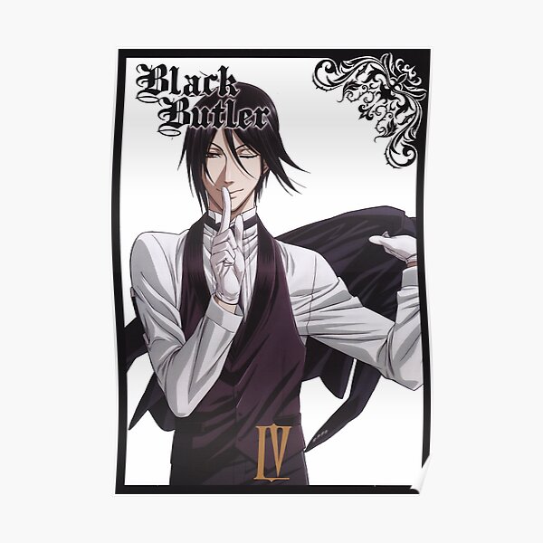 "Sebastian Black Butler" Poster for Sale by OtakuHQmerch | Redbubble