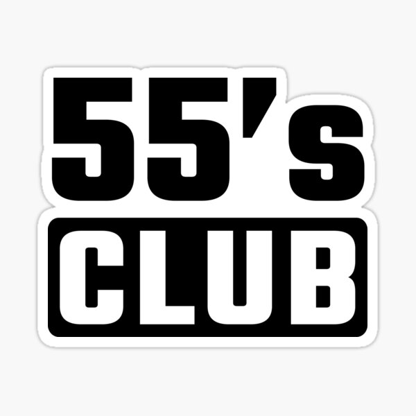 "funny 55th birthday quote" Sticker for Sale by itsRIS-store | Redbubble