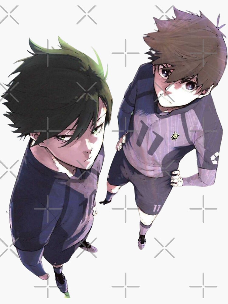 "Isagi Yoichi And Itoshi Rin" Sticker for Sale by yoku-mieru | Redbubble