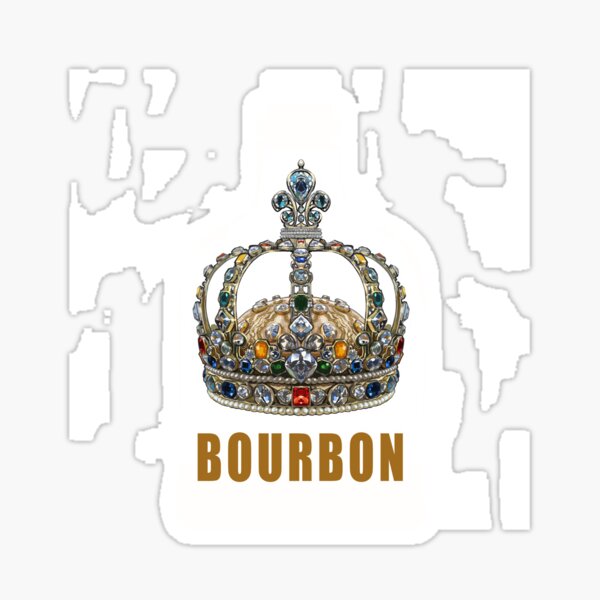 "Crown of the Bourbons" Sticker for Sale by Costyantyn | Redbubble